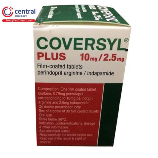 Thuốc Coversyl Plus 10mg/2.5mg điều trị tăng huyết áp nhanh chóng