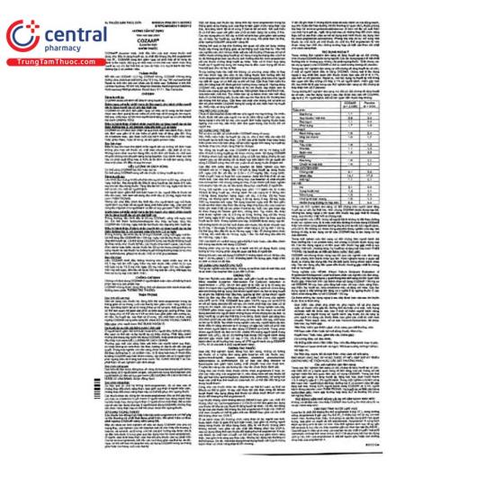 Thuốc Cozaar 50mg (Losartan 50mg) - Thuốc điều trị tăng huyết áp