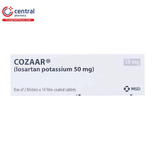 Thuốc Cozaar 50mg (Losartan 50mg) - Thuốc điều trị tăng huyết áp