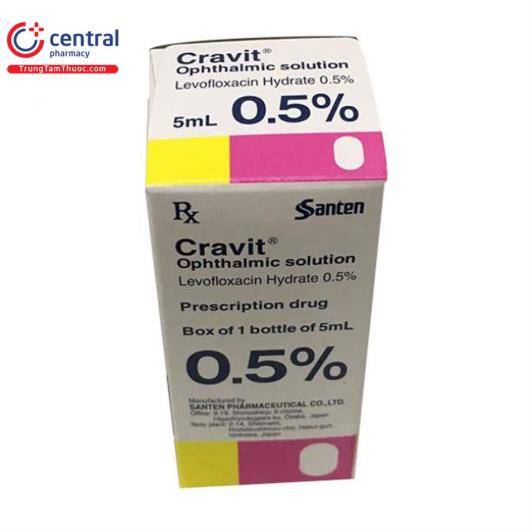 [CHÍNH HÃNG] Thuốc nhỏ mắt Cravit 0.5%: Chỉ định và liều dùng