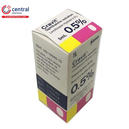 [CHÍNH HÃNG] Thuốc nhỏ mắt Cravit 0.5%: Chỉ định và liều dùng