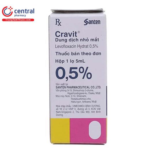 [CHÍNH HÃNG] Thuốc nhỏ mắt Cravit 0.5%: Chỉ định và liều dùng