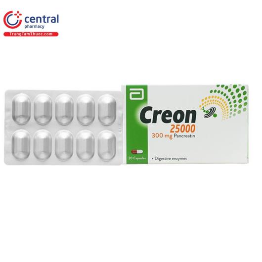 Thuốc Creon 25000: tác dụng, liều dùng và lưu ý khi sử dụng