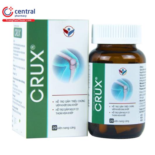 Viên uống Crux hỗ trợ giảm đau nhức, viêm, cứng xương khớp