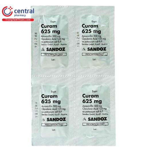 [CHÍNH HÃNG] Thuốc Curam 625mg (hộp 20 viên) - Điều trị nhiễm khuẩn