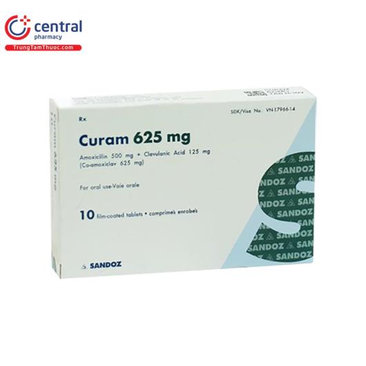 [CHÍNH HÃNG] Thuốc Curam 625mg (Hộp 10 viên) - Cách dùng hiệu quả