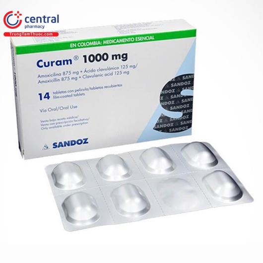 Thuốc Curam 1000mg điều trị nhiễm khuẩn: tác dụng và giá bán