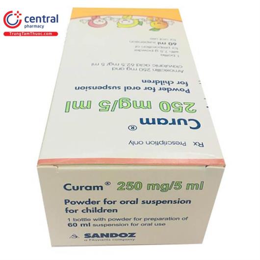 Thuốc Curam 250mg/5ml: tác dụng, cách dùng và lưu ý sử dụng