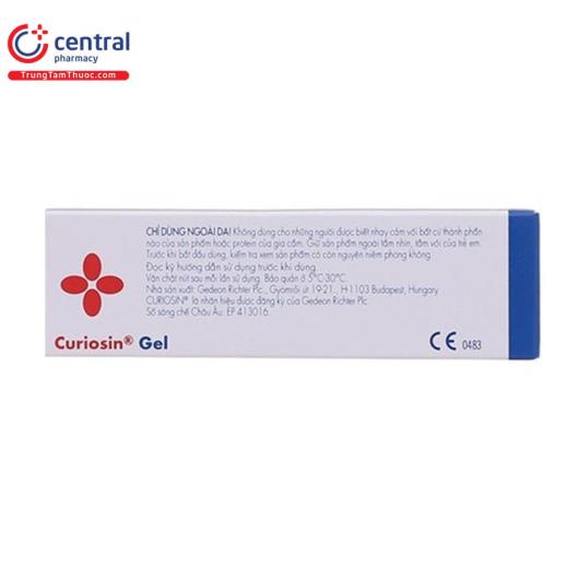 [CHÍNH HÃNG] Kem Curiosin Gel 15g điều trị vết thương, mụn trứng cá