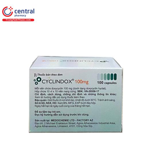 Thuốc Cyclindox - thuốc điều trị nhiễm khuẩn: tác dụng và cách dùng