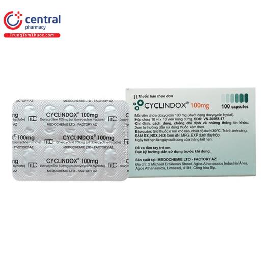 Thuốc Cyclindox - thuốc điều trị nhiễm khuẩn: tác dụng và cách dùng