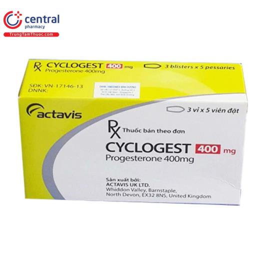 Thuốc Cyclogest 400mg: Tác dụng - Cách dùng và Lưu ý khi sử dụng