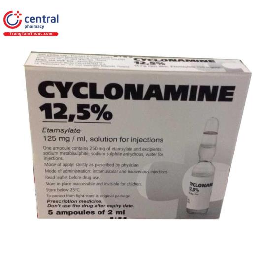 Thuốc Cyclonamine 12,5% - Thuốc có tác dụng cầm máu