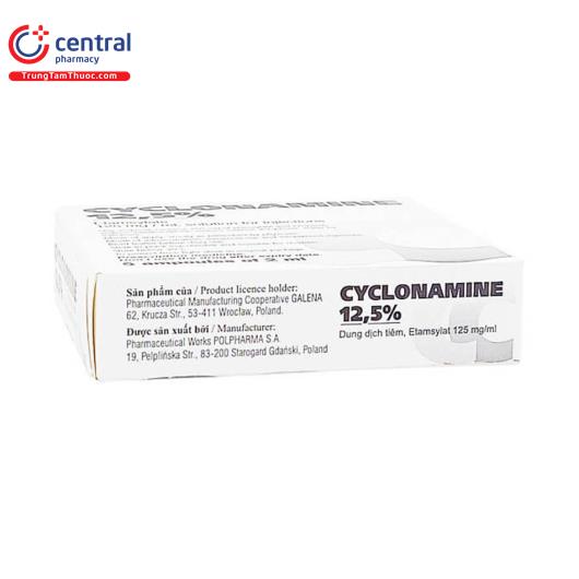 Thuốc Cyclonamine 12,5% - Thuốc có tác dụng cầm máu
