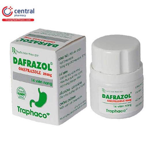 [CHÍNH HÃNG] Thuốc Dafrazol 20mg điều trị loét dạ dày - tá tràng