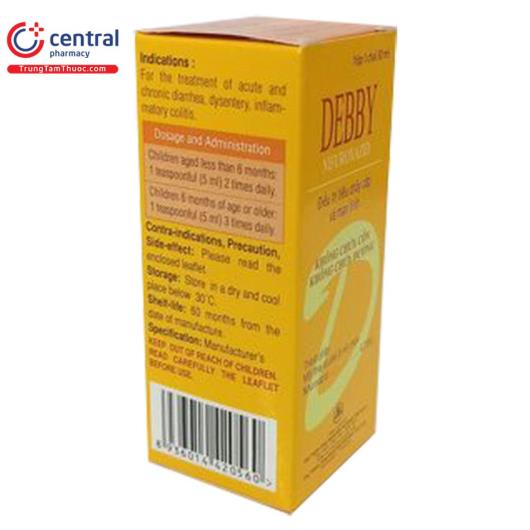 Thuốc Debby - Thuốc có tác dụng điều trị tiêu chảy