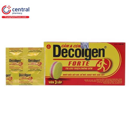 [CHÍNH HÃNG] Thuốc Decolgen Forte đánh bay cảm cúm, nhức đầu tức thì