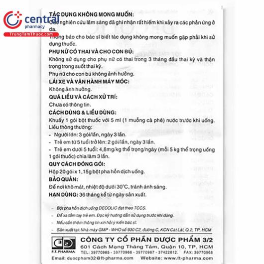 Thuốc Decolic 24mg - Thuốc điều trị rối loạn đường tiêu hóa