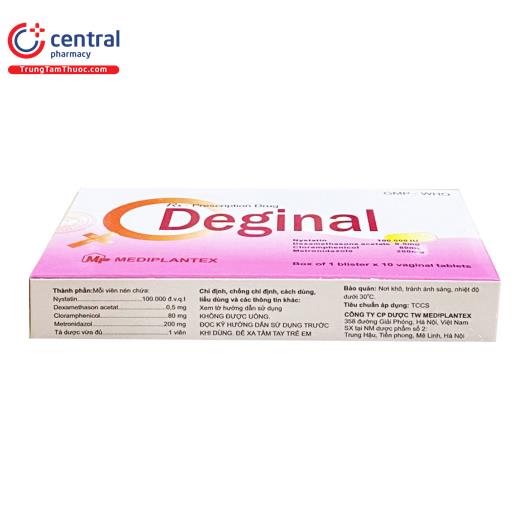 [CHÍNH HÃNG] Thuốc Deginal - Viên đặt điều trị viêm nhiễm âm đạo