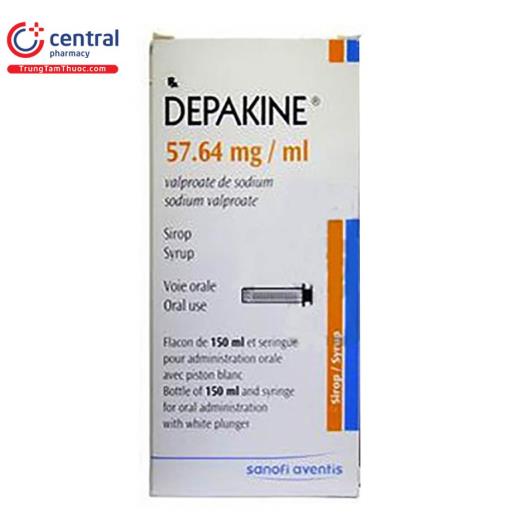 Thuốc Depakin 57.64mg/ml - Dung dịch siro có tác dụng hướng tâm thần
