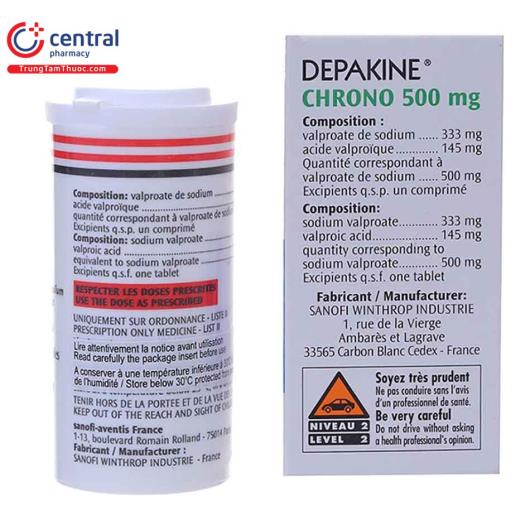 [CHÍNH HÃNG] Thuốc Depakine Chrono 500mg - Điều trị bệnh động kinh