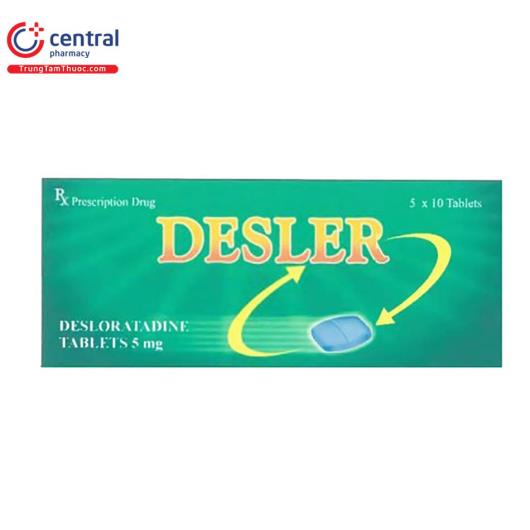 Thuốc Desler điều trị viêm mũi dị ứng do thời tiết hoặc quanh năm