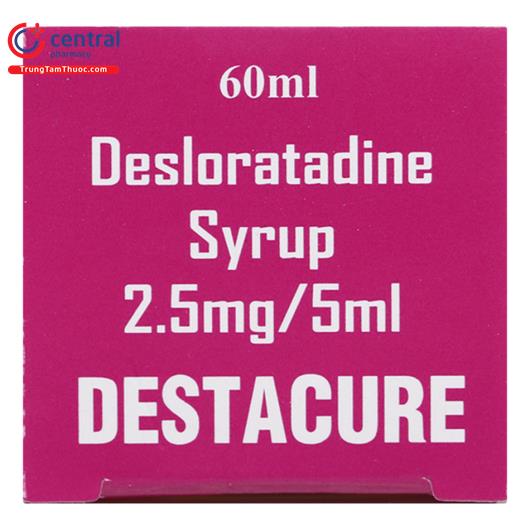 Thuốc Destacure 2.5mg/5ml: Công dụng, liều dùng, chống chỉ định