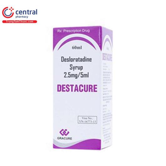 Thuốc Destacure 2.5mg/5ml: Công dụng, liều dùng, chống chỉ định