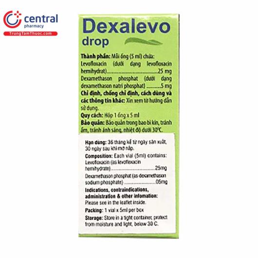 Thuốc Dexalevo drop 5ml - điều trị viêm mắt, nhiễm khuẩn mắt