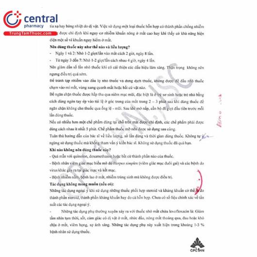 Thuốc Dexalevo drop 5ml - điều trị viêm mắt, nhiễm khuẩn mắt