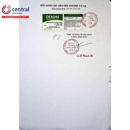 Thuốc Dexone 0.5mg - thuốc chống viêm, điều trị dị ứng nặng