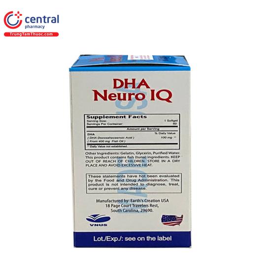 Thuốc DHA Neuro IQ bổ sung dưỡng chất cho thai nhi
