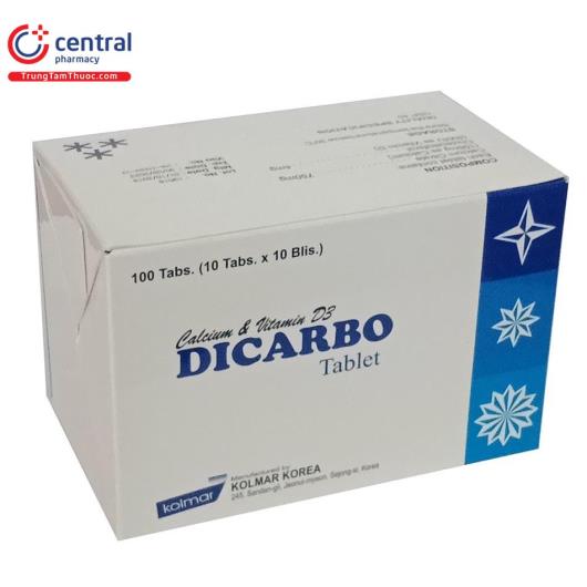 Thuốc Dicarbo bổ sung calci và vitamin D: cách dùng, liều dùng