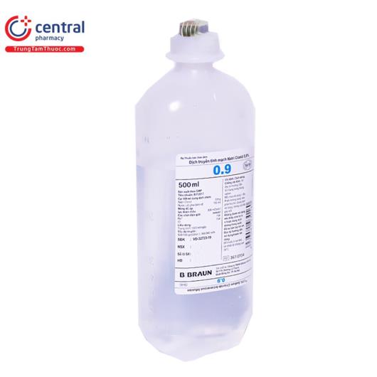 [CHÍNH HÃNG] Dịch truyền tĩnh mạch Natri Clorid 0,9% B.Braun 500ml