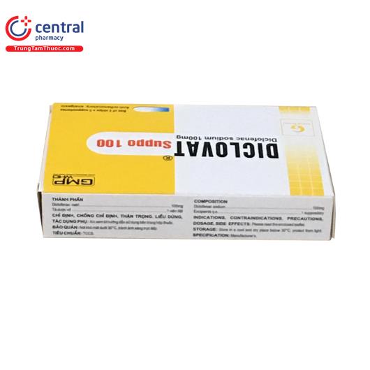 Thuốc Diclovat Suppo 100 - Thuốc điều trị viêm xương khớp