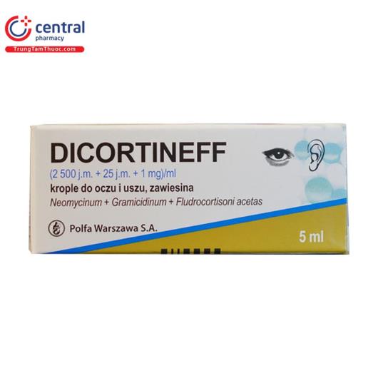 Thuốc nhỏ mắt Dicortinef chai 5ml: tác dụng, liều dùng và cách dùng