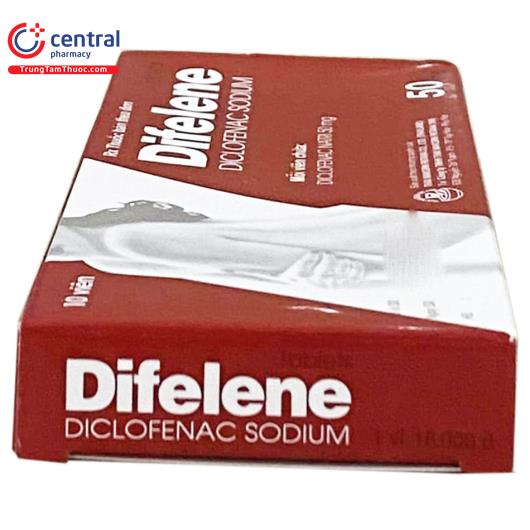 Thuốc Difelene (Diclofenac 50mg) - giảm đau xương khớp
