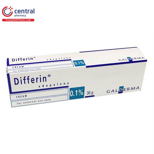 Thuốc Differin Cream 0.1% - Adapalene điều trị mụn trứng cá