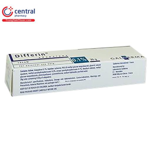 Thuốc Differin Cream 0.1% - Adapalene điều trị mụn trứng cá