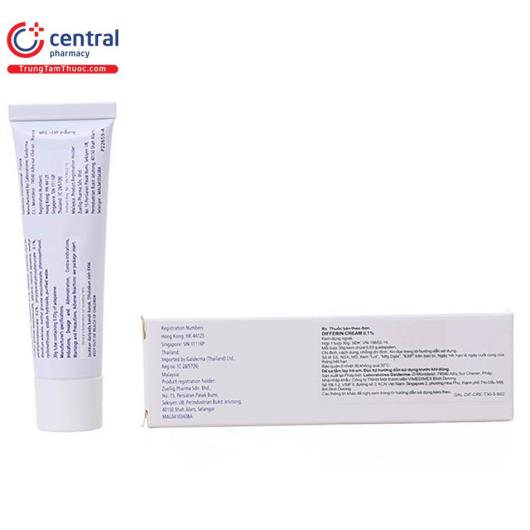 Thuốc Differin Cream 0.1% - Adapalene điều trị mụn trứng cá