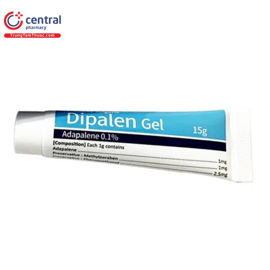 Thuốc Dipalen Gel 15g điều trị mụn trứng cá nhẹ, vừa