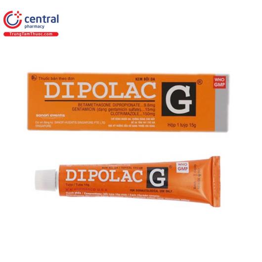 [CHÍNH HÃNG] Thuốc Dipolac G 15g trị nấm da, nhiễm trùng da