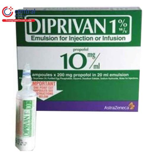 [ CHÍNH HÃNG] Thuốc Diprivan 10mg/ml 20ml gây mê trong phẫu thuật