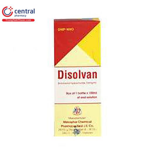 Thuốc Disolvan 100ml điều trị viêm phế quản, viêm đường hô hấp