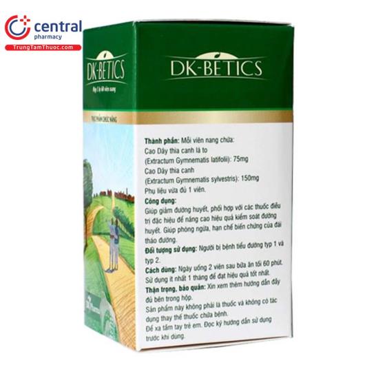 [CHÍNH HÃNG] Thuốc DK-Betics (lọ 60 viên)-Hỗ trợ điều trị tiểu đường