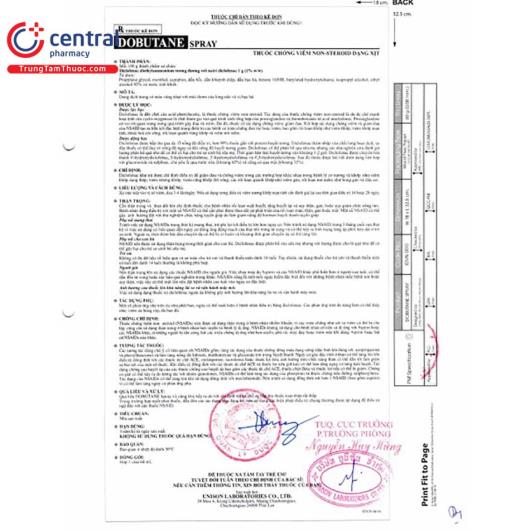 Thuốc Dobutane Spray - Thuốc giảm đau xương khớp dạng xịt
