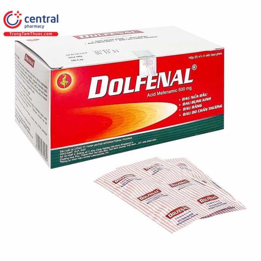 [CHÍNH HÃNG] Thuốc Dolfenal 500mg giảm đau nhanh, chống viêm, hạ sốt