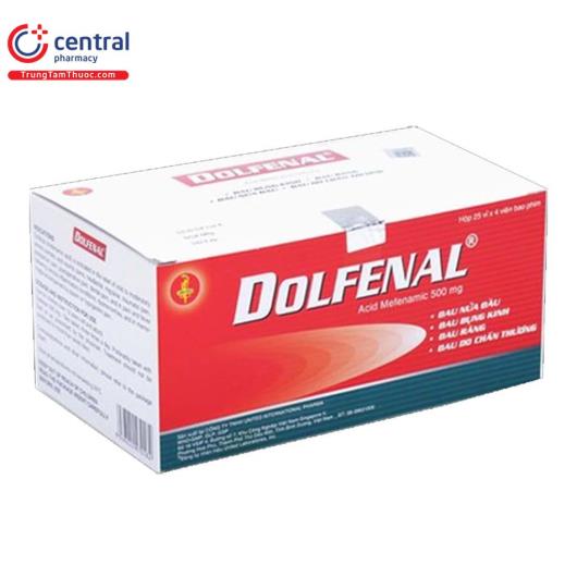 [CHÍNH HÃNG] Thuốc Dolfenal 500mg giảm đau nhanh, chống viêm, hạ sốt