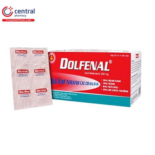 [CHÍNH HÃNG] Thuốc Dolfenal 500mg giảm đau nhanh, chống viêm, hạ sốt