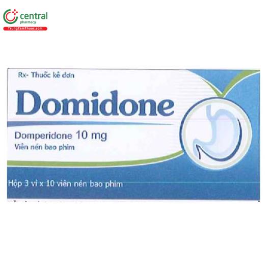 Thuốc Domidone 10mg giảm triệu chứng buồn nôn hay nôn do nhiều nguyên nhân
